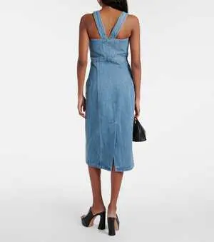 PATOU Denim Midi Dress - Blue