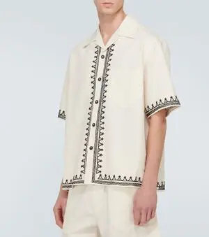 Alanui Akasha Embroidered Cotton-blend Shirt