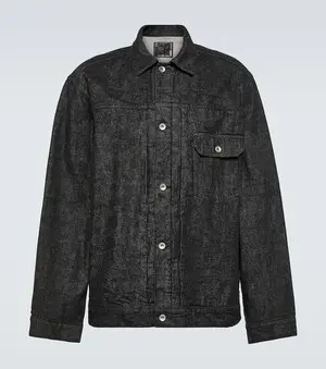 Sacai Denim Blouson Jacket - Black