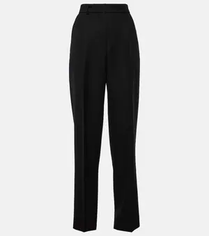 TOTEME High-rise Tapered Trousers - Black