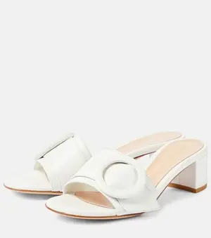 GIANVITO ROSSI Embellished Leather Sandals
