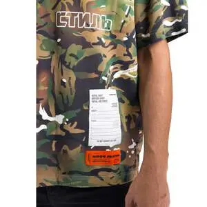 Heron Preston Camouflage T Shirt