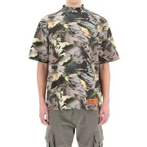 Heron Preston Camouflage Print T Shirt