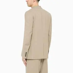 AMI Paris Light Taupe Single Breasted Blazer