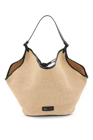 Khaite Medium Lotus Raffia Bag