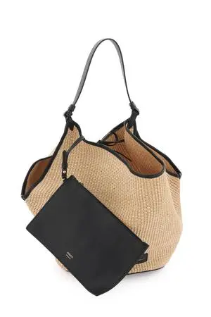 Khaite Medium Lotus Raffia Bag