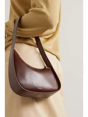 THE ROW Half Moon Leather Shoulder Bag