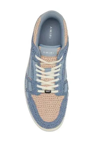 Amiri Skeleton Woven Raffia Sneaker