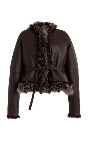 Ulla Johnson Yulia Reversible Shearling-leather Jacket - Brown