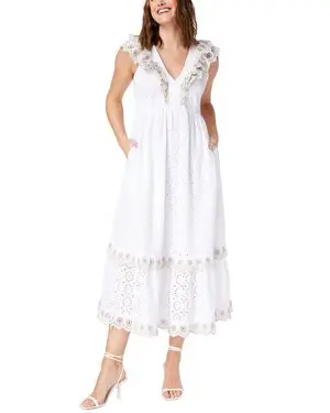 Roller Rabbit Eyelet Ondine Dress - White