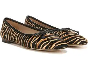 Sam Edelman Meadow Ballet Flat Sandal In Tiger Brahma - Black
