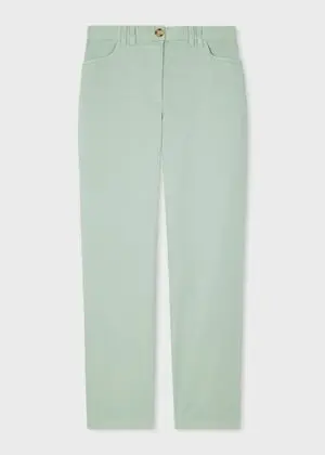 Paul Smith Mint Stretch-cotton Slim-fit Chinos - Green