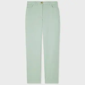 Paul Smith Mint Stretch-cotton Slim-fit Chinos Mint Green