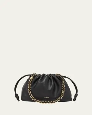 Loewe Flamenco Napa Leather Bag - Black