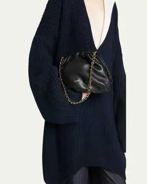 Loewe Flamenco Napa Leather Bag - Black