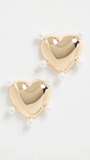 KENNETH JAY LANE Heart Earrings