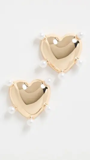 KENNETH JAY LANE Heart Earrings