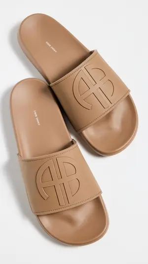 ANINE BING Isla Slides - Brown