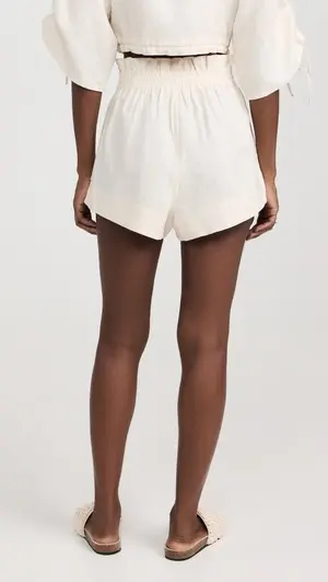 HEVRON Mira Shorts - Ivory