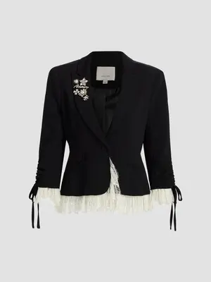 Cinq À Sept Roxie Le Petite Blazer - Black Ivory
