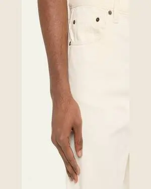 FRAME Straight-leg Jeans - Off White