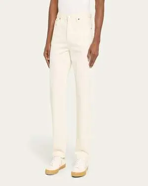 FRAME Straight-leg Jeans - Off White