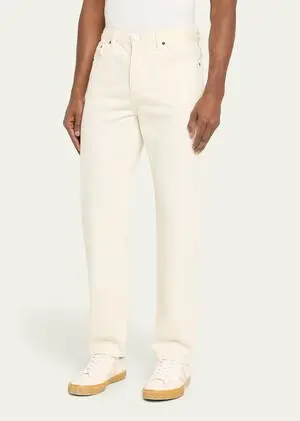 FRAME Straight-leg Jeans - Off White