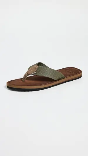 Barbour Toeman Beach Sandals - Olive
