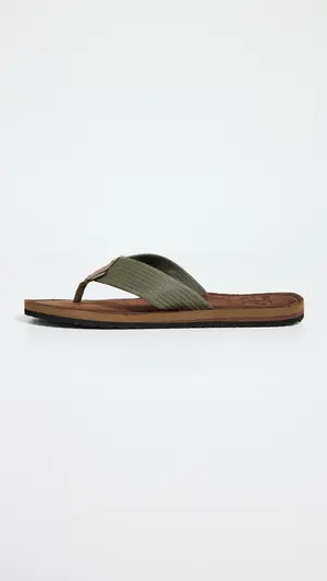 Barbour Toeman Beach Sandals - Olive