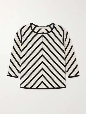 Zimmermann Natura Striped Stretch-knit Top