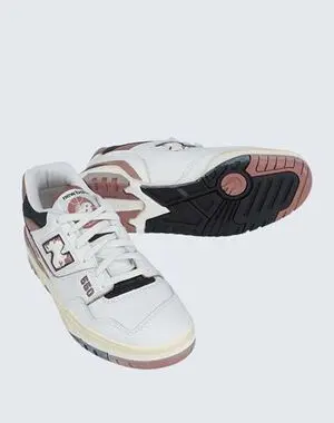 NEW BALANCE Leather Low-top Sneakers - White