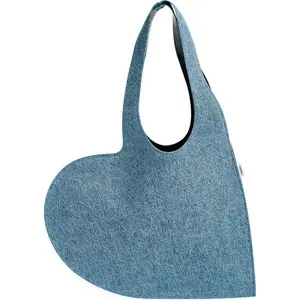 Coperni Mini Heart Denim Tote