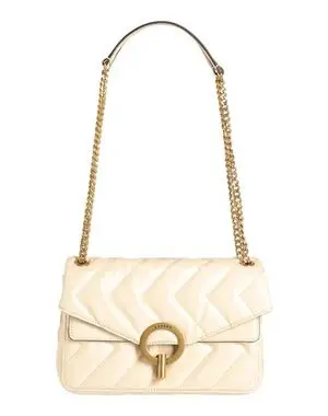 Sandro Quilted Leather Shoulder Bag With Twist-lock Fastening