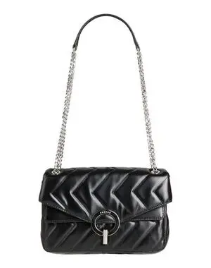 Sandro Leather Shoulder Bag - Black