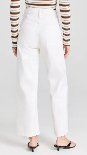 AGOLDE Ren High-rise Wide-leg Jeans - Fortune Cookie