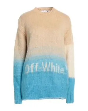 OFF-WHITE™ Sweater Mohair Wool Blend - Beige