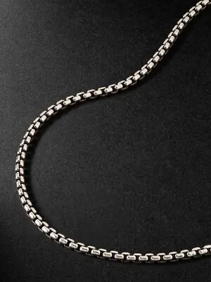 David Yurman Box Chain Necklace - Silver