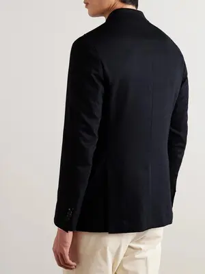 DE PETRILLO Double-breasted Wool-blend Blazer