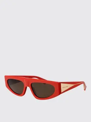 Bottega Veneta Bottega Veneta Red Geometric Frame Sunglasses Orange
