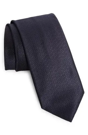 Zegna ZEGNA Natural Silk Tie Navy