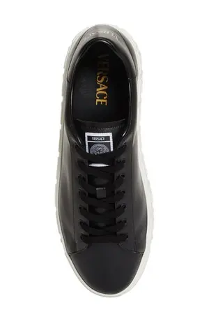 Versace Greca Low-top Sneakers - Black