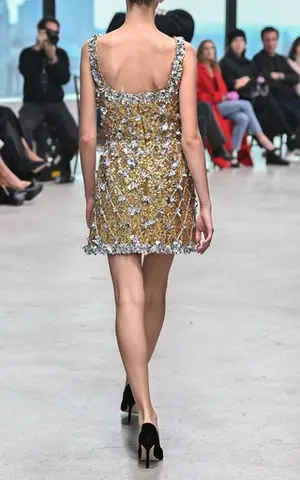 Carolina Herrera Embroidered Mini Dress