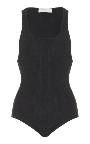 Michael Kors Ribbed Jersey Tank Bodysuit