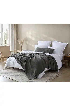 Free People Sunday Citizen Snug Waffle Lumbar Pillow - Granite