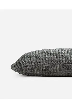 Free People Sunday Citizen Snug Waffle Lumbar Pillow - Granite