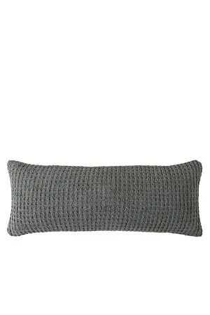 Free People Sunday Citizen Snug Waffle Lumbar Pillow Grey