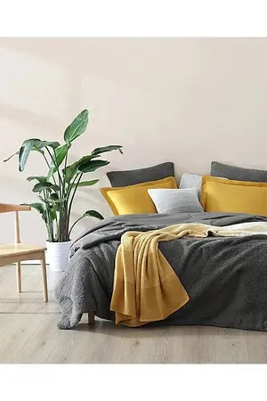 Free People Sunday Citizen Natural Premium Bamboo Sham Set - Gold