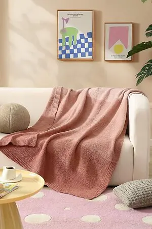 Free People Sunday Citizen Ombre Throw - Pretty Pink