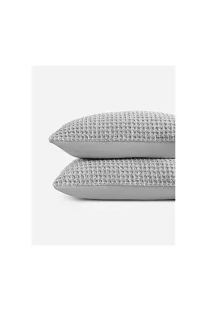 Free People Sunday Citizen Snug + Waffle Bamboo Sham Set - Cloud Grey