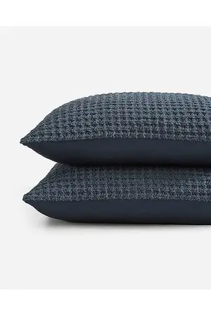 Free People Sunday Citizen Snug + Waffle Bamboo Sham Set - Midnight